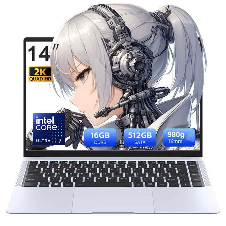 Intel Core Ultra 7-155H 16 Core Laptop - 32GB DDR5, 1TB SSD