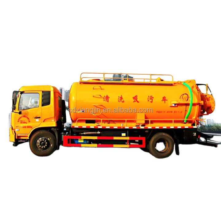 Used 10000L 20000L Septic Drainage Tank Truck Vacuum Sewage Suction ...