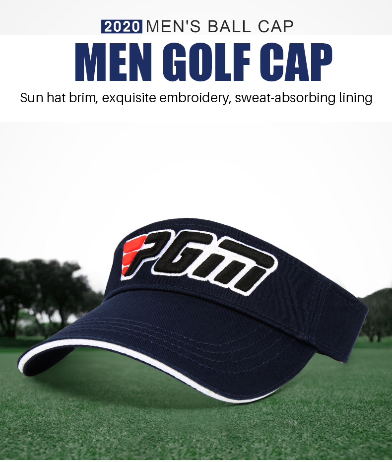 PGM MZ025 Branded Custom Golf Hat Cap Cover Uv Men Sport Golf Sun Cap-企业官网