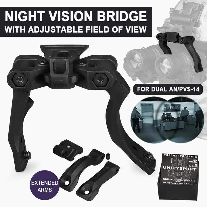 Tactical Nvg Bracket with Adjustable Field View Super Light Binocular ...