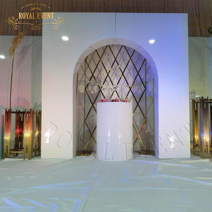 Party Events PVC Open Arch Backdrop - Elegant Wedding Stage