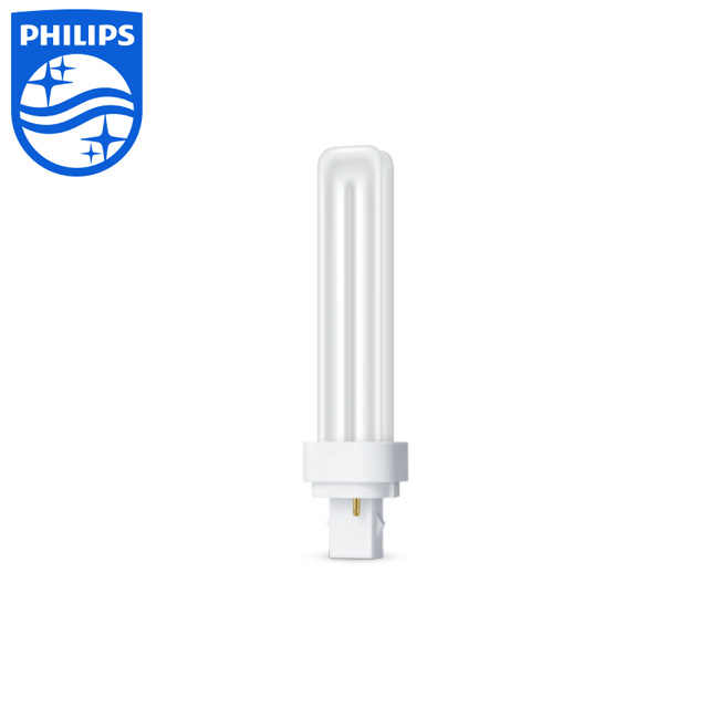 PHILIPS PL-C 2-PIN Compact Fluorescent Lamp PL-C 18W/830/2P 1CT/5X10BOX ...