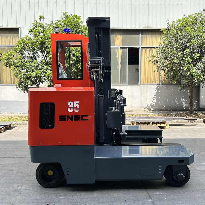 3.5ton Electric Multi Directional Forklift With Side Loading for Long ...