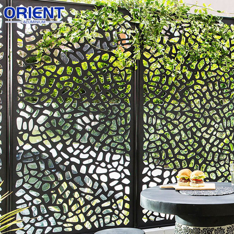Decorative Carved Facade Panel Aluminum Outdoor Metal Screen Privacy ...