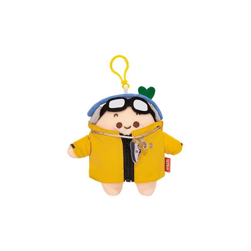 Stylish Yellow Jacket Plush Toy Keychain Backpack Charm & Souvenir Bulk ...