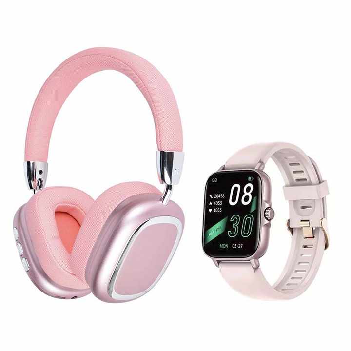 P9 Series 9 Smartwatch Wireless Headphones with Noise Canceling