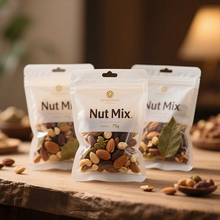 Custom Strong Sealing Mixed Nuts Packaging Food Grade Window Mix Peanut ...