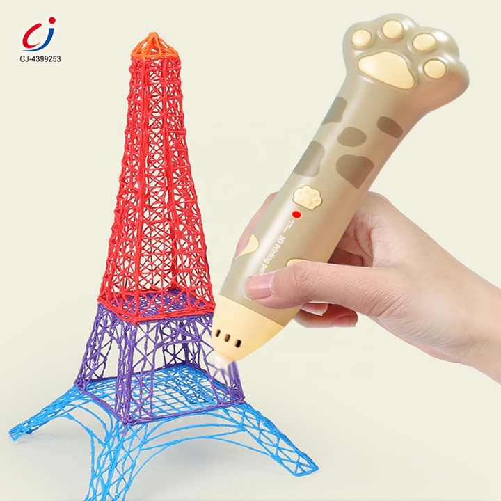 Chengji Kids 3d Pen Set Cartoon Cat Claw Diy Filament Educational ...