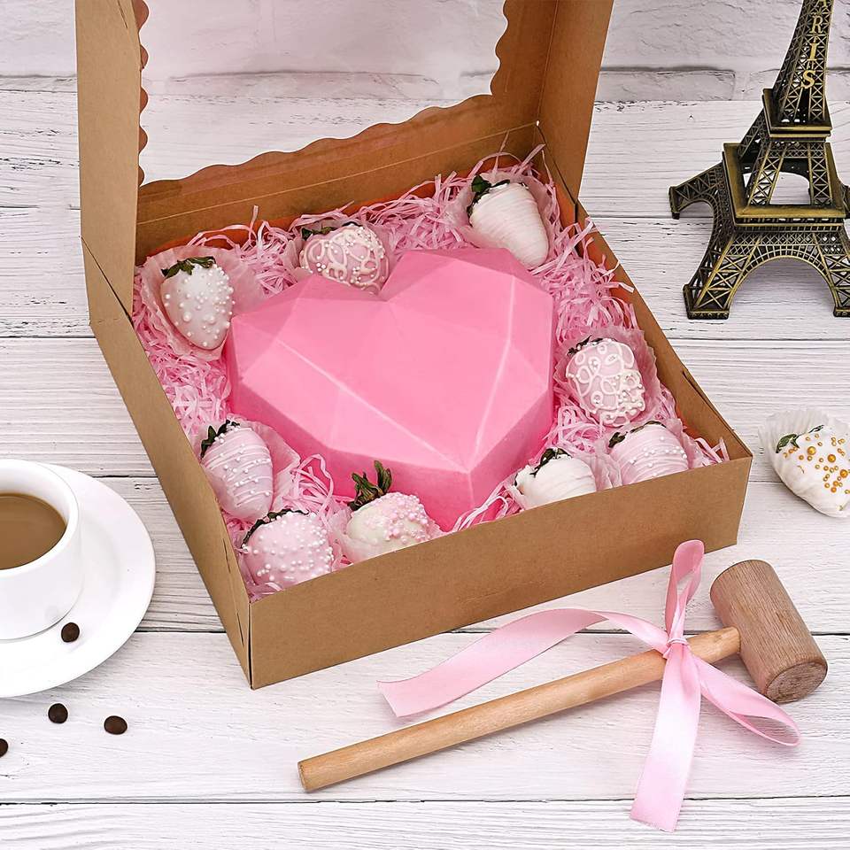 20-Pack Recyclable Paperboard Pie Boxes 10" X 10" X 2.5" Bakery Boxes ...