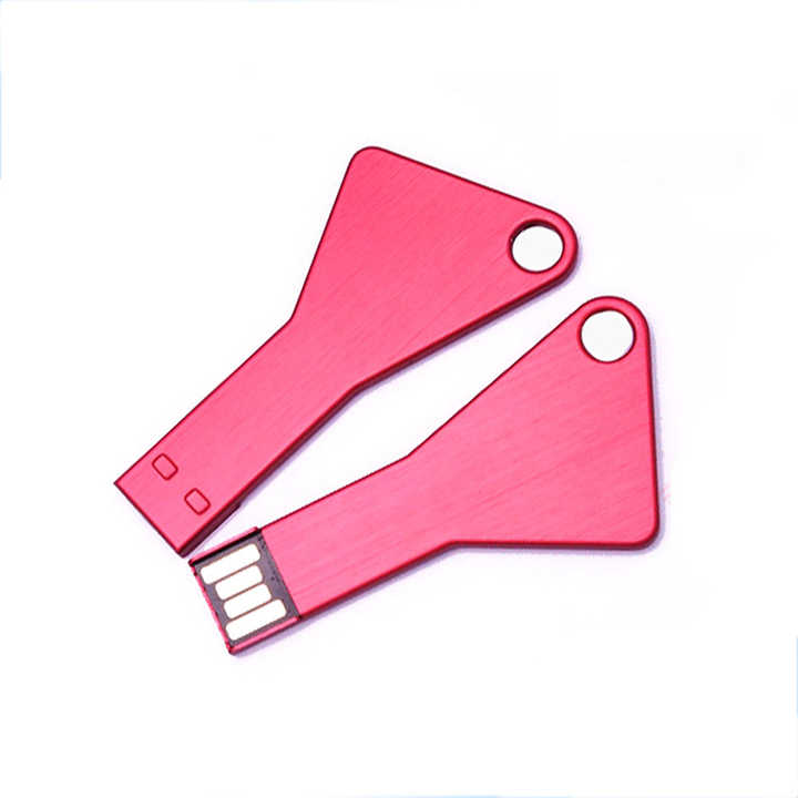 Promotional Gift Multi-Color USB 2.0 Flash Drive Key Shape Metal Design ...