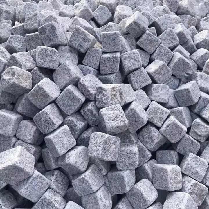 Flamed Natural Stone Interlock Landscape Driveway Grey Granite Pavers ...