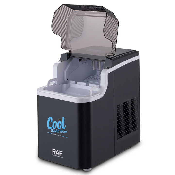 RAF 85W Electric Ice Maker Maquina de Hielo 1.5L Fast Continuous Ice Production with Adjustable ...
