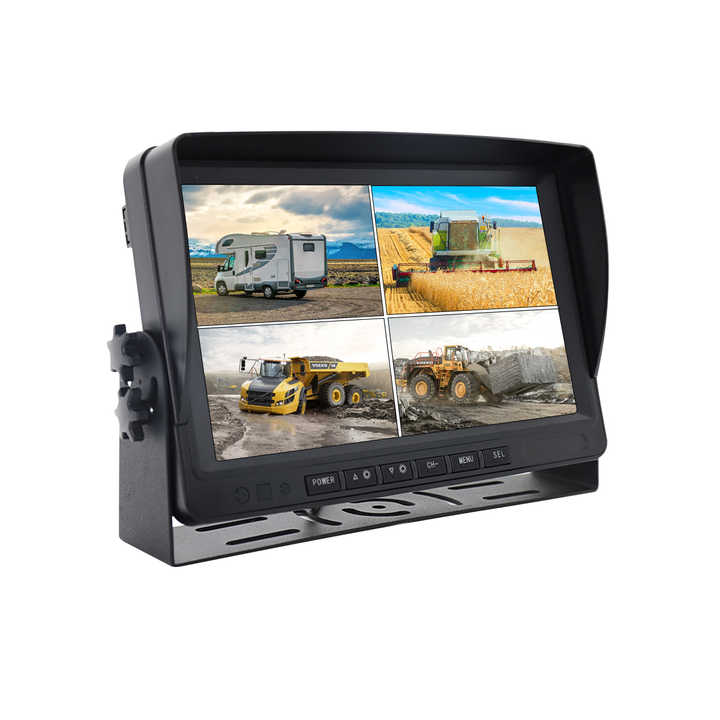 9 Inch HD IPS Screen 4Pin/RCA Vehicle Video Monitor With AHD 1920x1080P ...