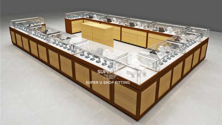 Name Brands Retail Display High End Wooden Smart Watch Shop Counter ...