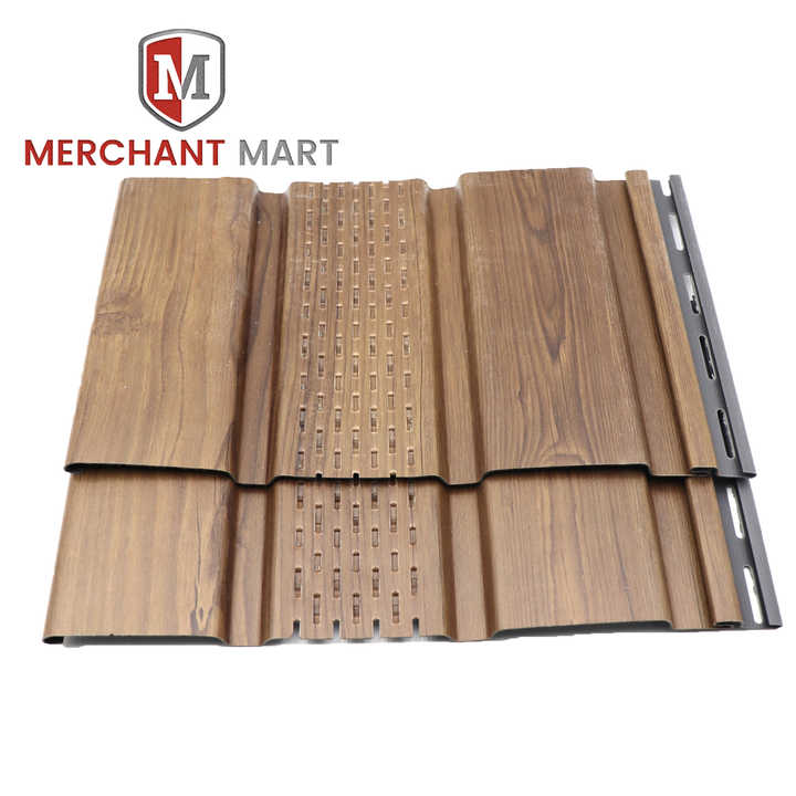 PVC Soffit Wooden Color Eave Panel for Outdoor 300mm Wide| Alibaba.com