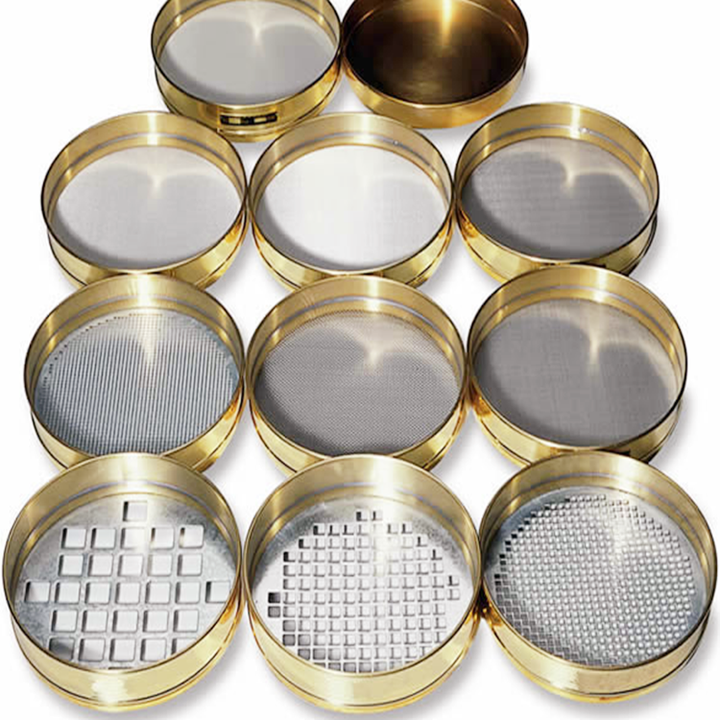 Standard Laboratory 200mm Diameter Brass Sieve Mesh Set