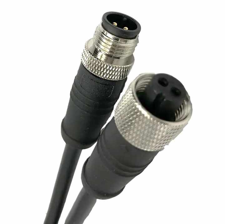 M12 Adaptor Connector 4P 3P Straight Terminal Connectors