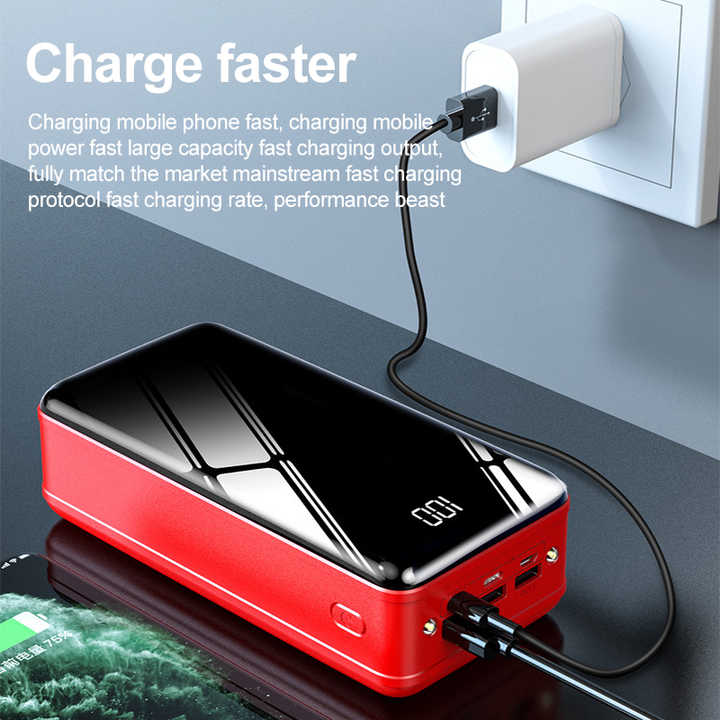 LANY 50000mAh Powerbank Larger Capacity Power Bank Portable 50000mAh ...