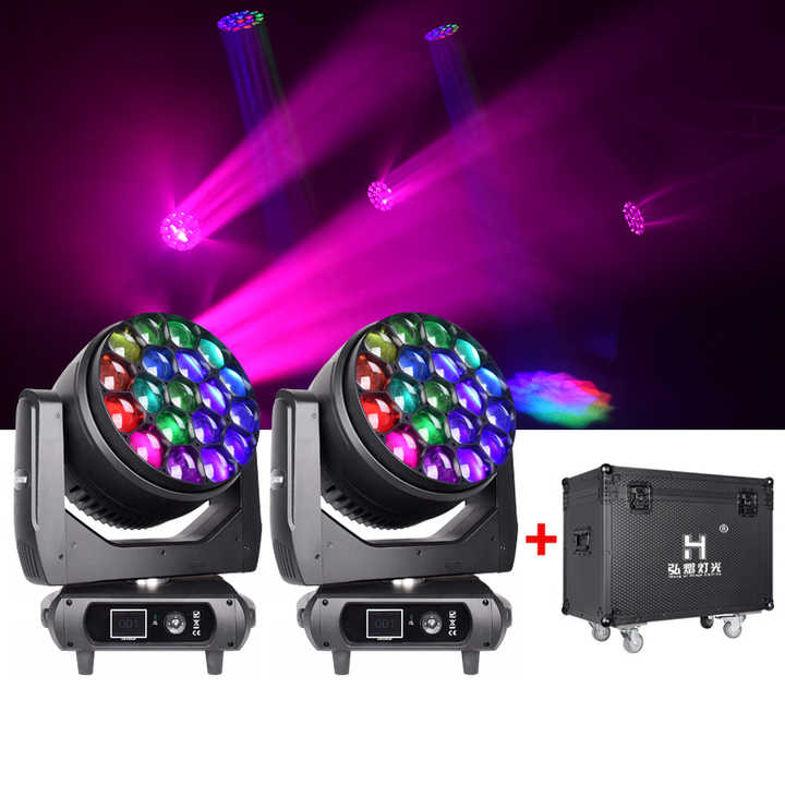 Hongyi LED Stage Light 19*15W Movinghead Zoom 19x15W RGBW 4in1 DMX512 ...