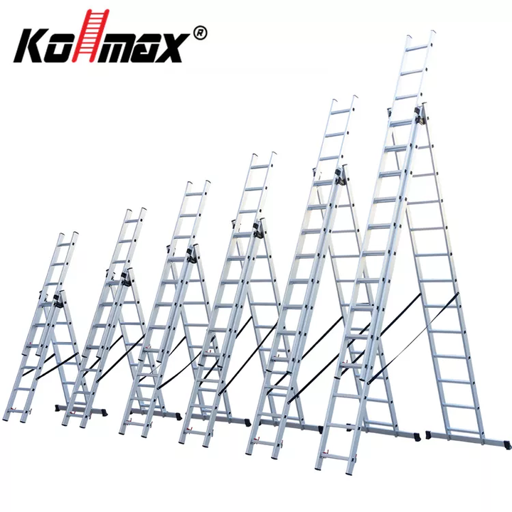 Extension Ladders 3 Sections Domestic Ladder Aluminum Folding Ladder ...