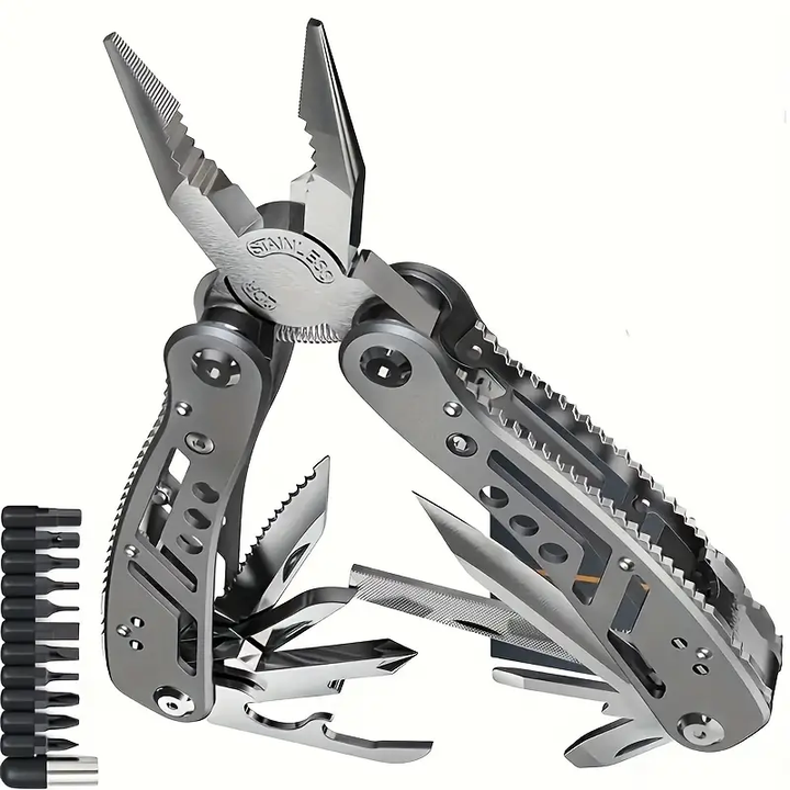 Custom Knife Pliers Multitool 24-in-1 Multi Tool All In One Multi Function Gear For Men Work ...