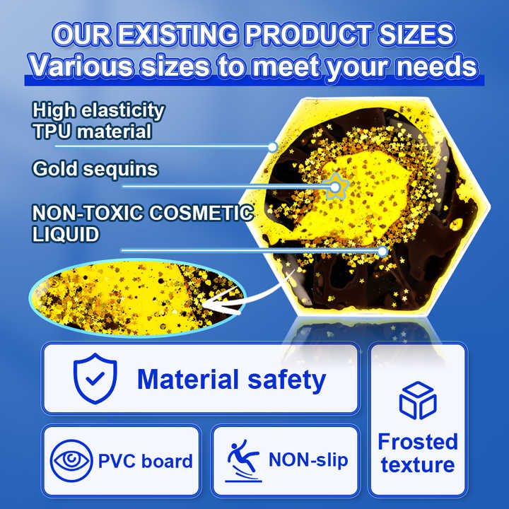 Squeeze Filled Liquid Soft Toys Pop Pop Fidget Sensory Gel Liquid Soft ...