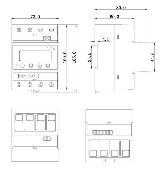 Yada Yds60-80 Three-phase Rs485 Lcd -25~+55℃ Operating Mid Approved ...