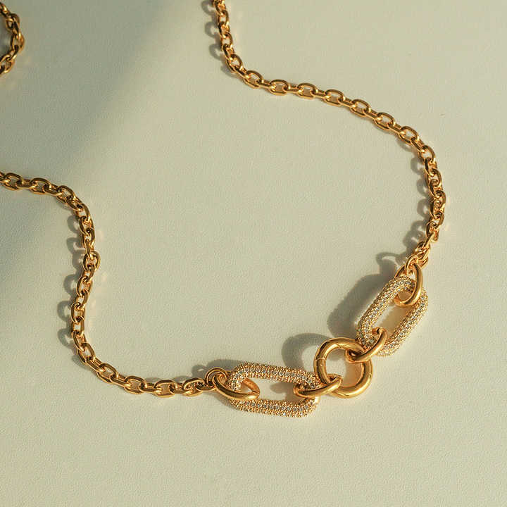 YF5116 New Design Waterproof 18K Gold Plated Stainless Steel Chain ...