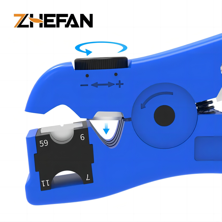 ZHEFAN Utp Stp Network Coaxial Cable Cutter Stripper Tool Universal ...