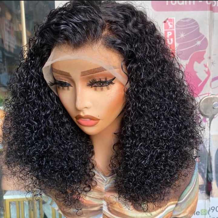 Deep Curly Wave Short Bob Wig - Dsoar Virgin Hair Wigs