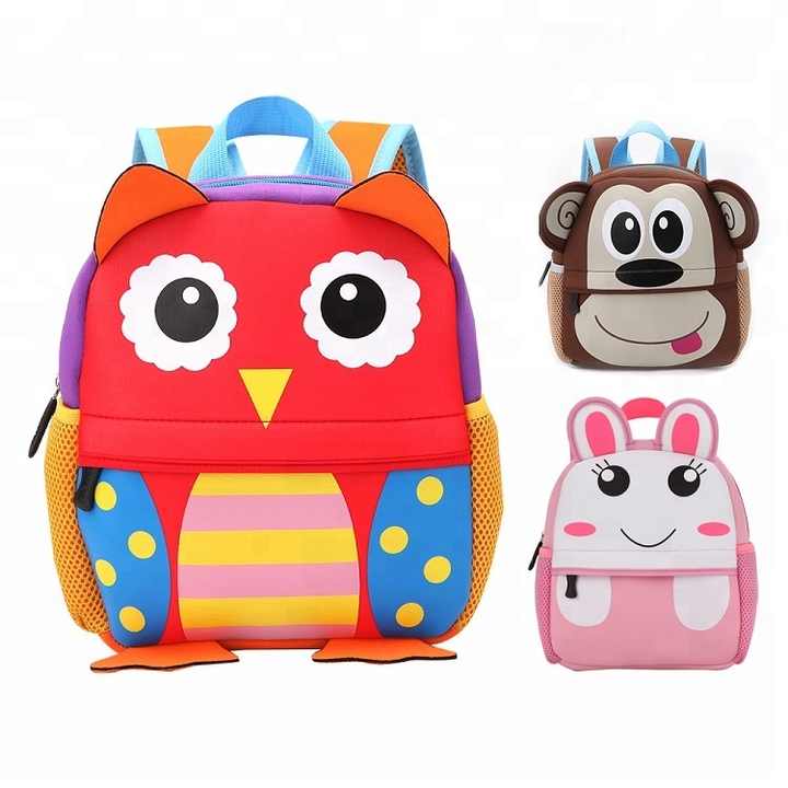 Customizable 3D Cute Animal Design Backpack for Kids