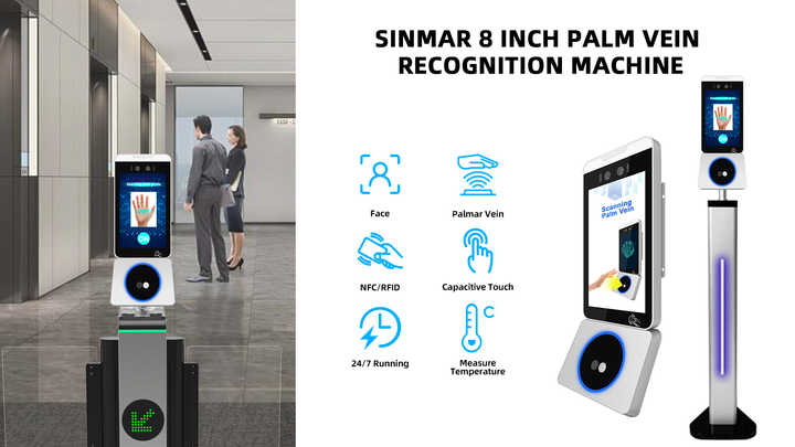 Sinmar Android Palm Vein Recognition Machine - Biometric Access Control