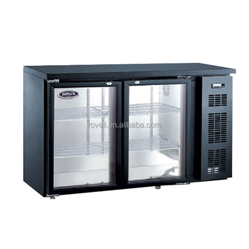 Commercial Single-Temperature Back Bar Beer Display Fridge with Triple ...
