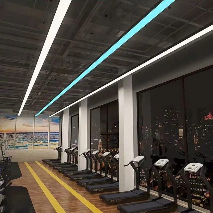 Aluminum Chandeliers Led Suspended Linear Light Length Continuous ...