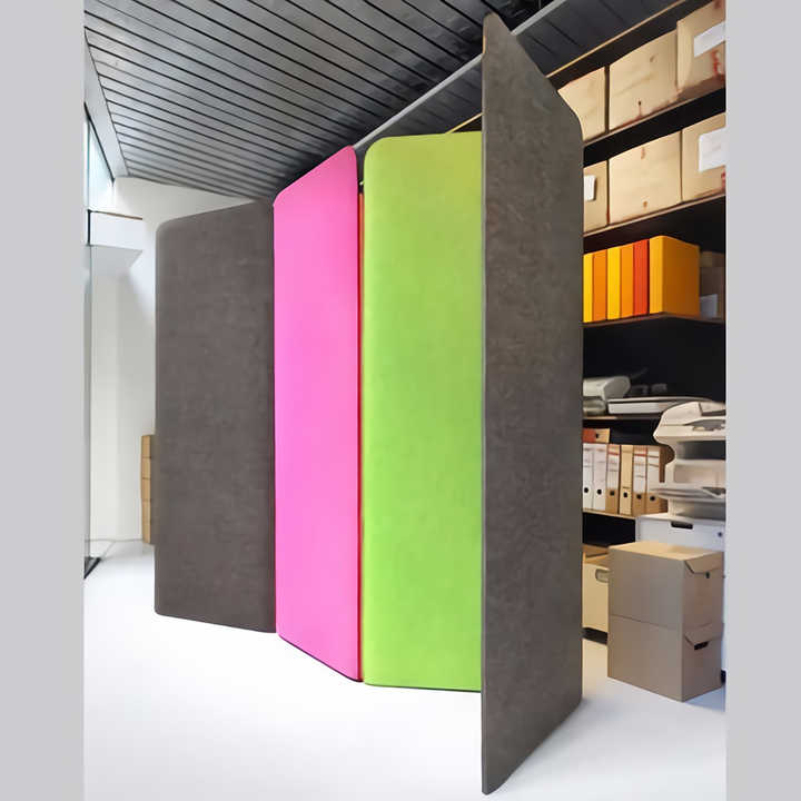 Acoustic Free Standing 3 Panel Partition for Office Sound Proofing
