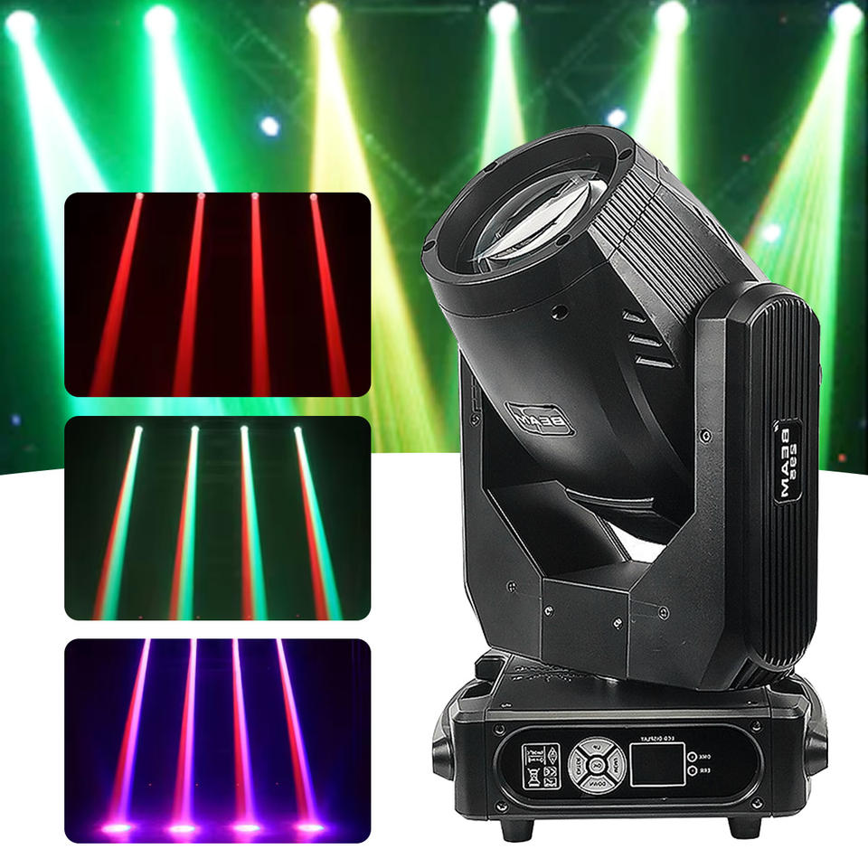 RZ 295W Infinite Rotation Beam Lighting 14 Pattern Effect Strobe DMX512 ...