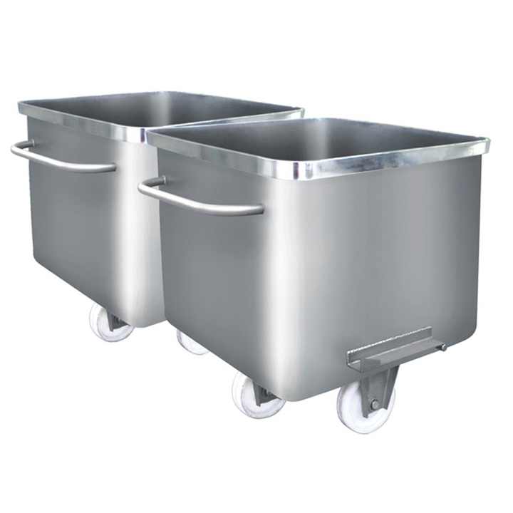 Industrial Commercial Meat Trolley - 200L Stainless Steel