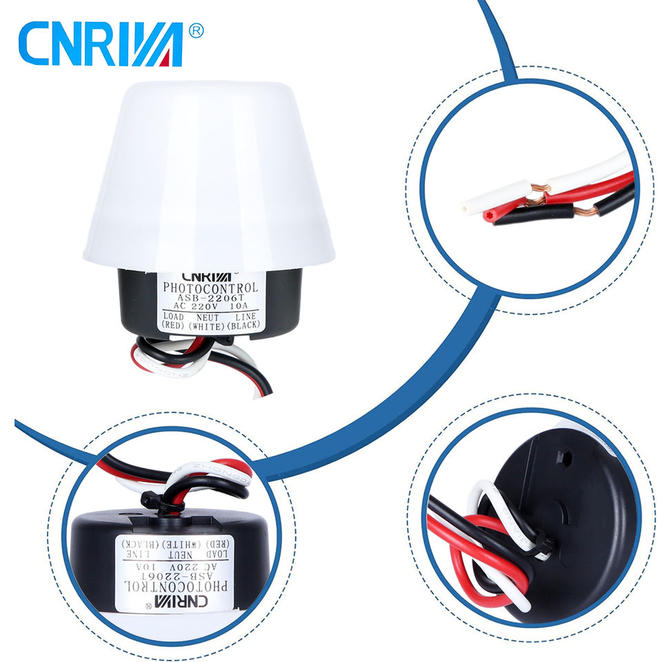 CNRIYA 6A Automatic Inductive Photoelectric Light Control Switch Day ...