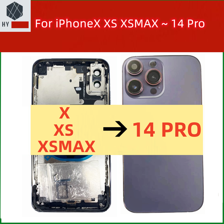 DIY Back Cover for IPhone X Convert to IPhone 13 Pro 14 Pro Replacement ...