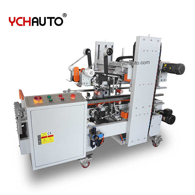 H Type Adhesive Tape Semi Auto Carton Box Edge Sealing Machine Four ...