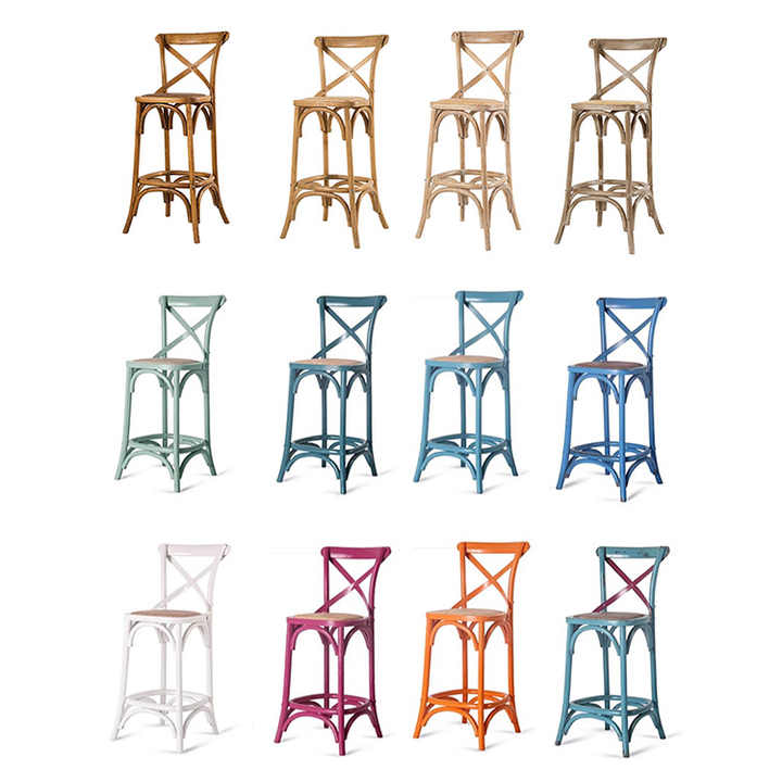 Modern Optional Colorful Multifunctional High Foot Solid Wood Cross ...