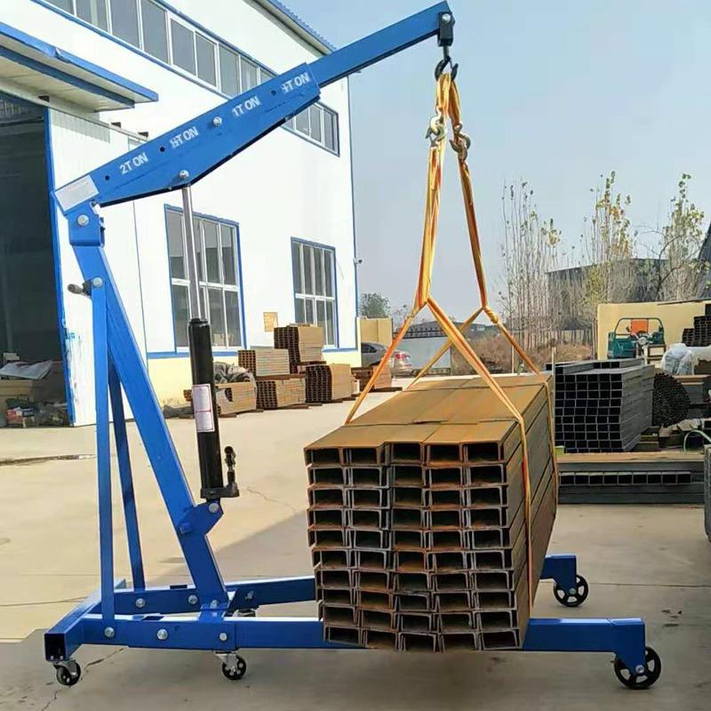 Folding Small Crane Hydraulic Car Engine Hanger Engine Lifting Mobile ...