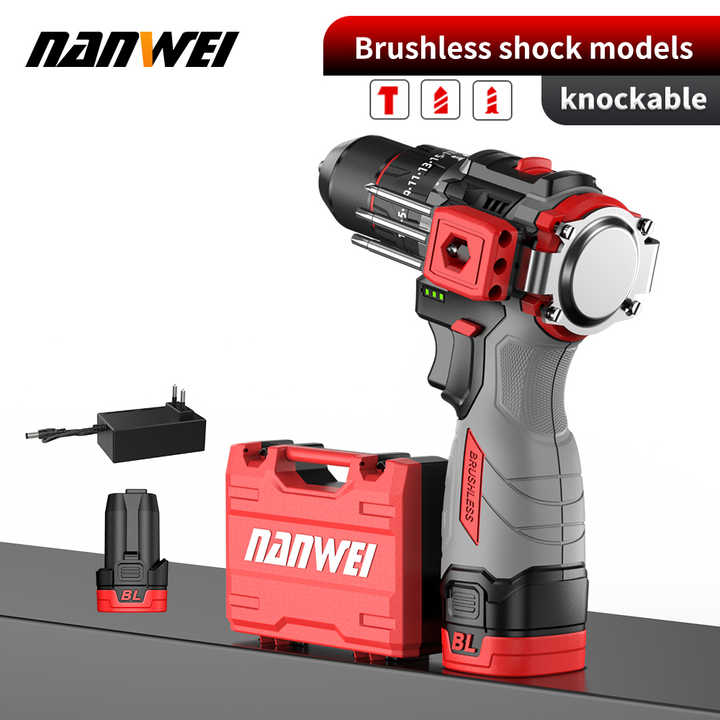 Brushless Lithium Cordless Electric Drill with Tappable Ratchet Chuck ...