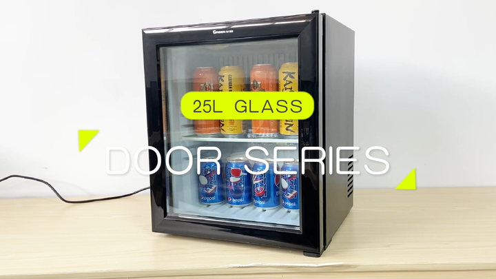 25L Custom Mini Bar Refrigerator with LED Light | Absorption Cooling ...