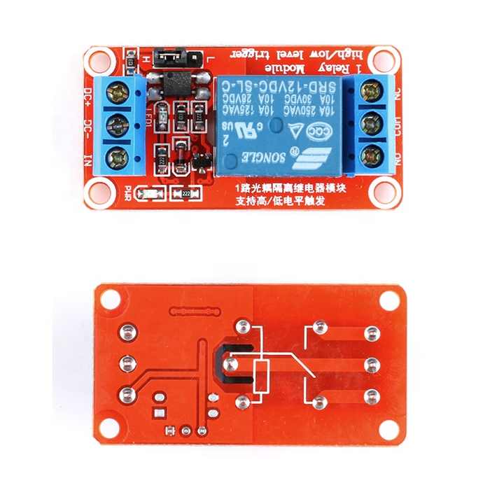 12v 1 Channel Relay Module Board Shield With Optocoupler Road High And ...