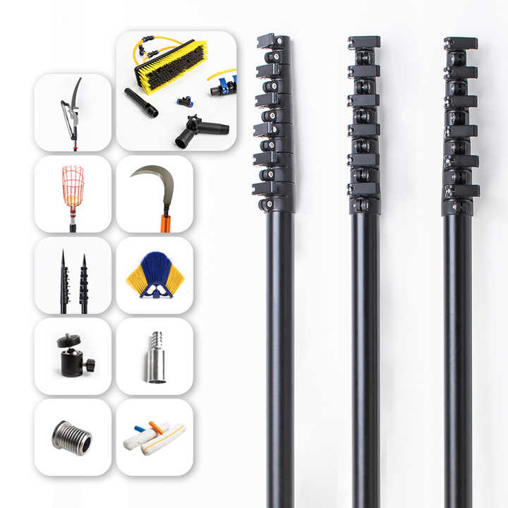 Customized 3K Carbon Fiber Telescopic Extension Poles