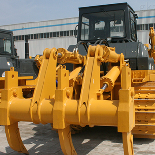 Crawler Bulldozer with Winch Bucket and Ripper Shank Attachment