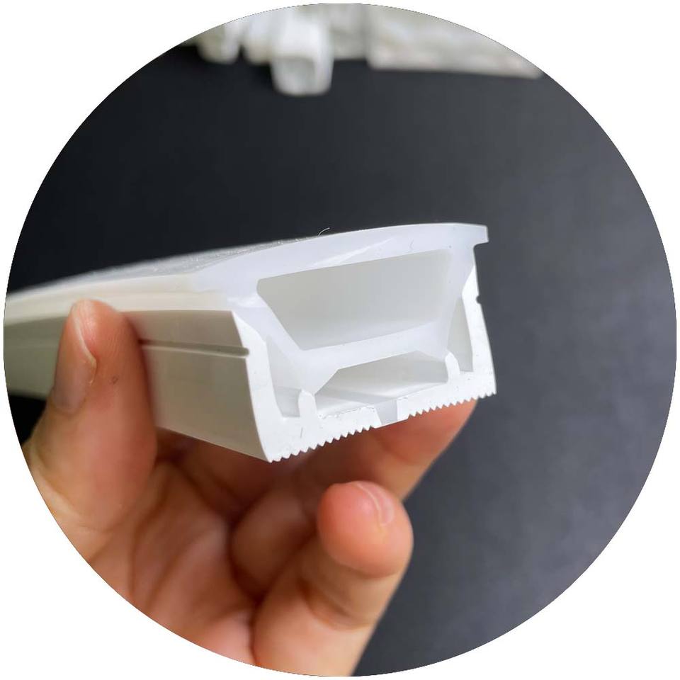 White Black Double Row 15mm Pcb Replace Aluminum 3020 Neon Cover ...