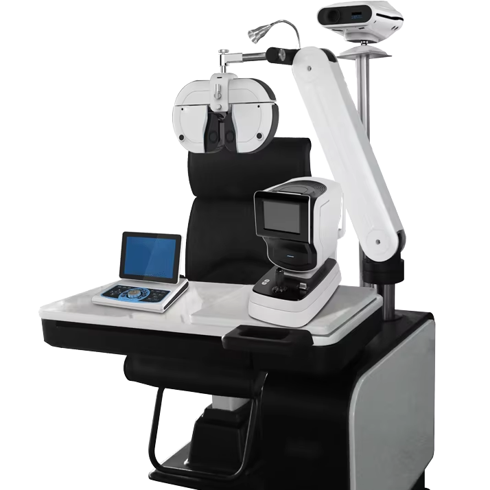 Optometry Ophthalmic Eye Refraction Unit Combination Table and Chair ...