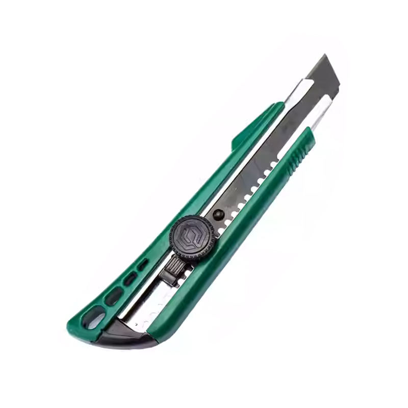 18mm Utility Knife Slide Open Blade Change (8-Fold Blade Clip Point 0 ...